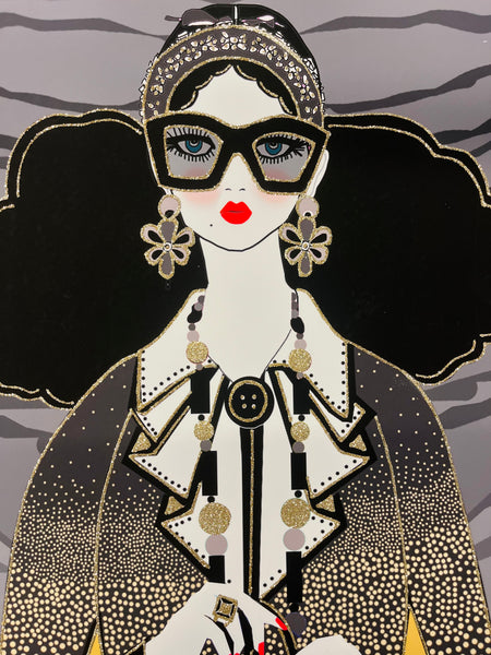 (SALE) XL 17x22" MY FAVORITE COLORS ARE....BLACK – VERRIER HANDCRAFTED ...